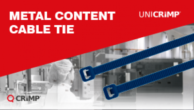 Unicrimp Metal‑Content Cable Ties Help Reduce Contamination